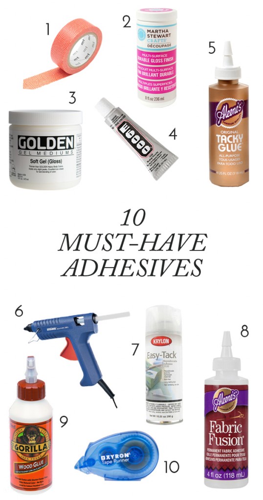 10 Must Have Adhesives Indie Crafts